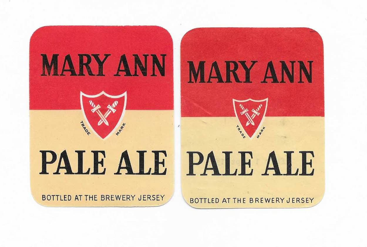MARY ANN – PALE ALE PAIR – JERSEY – CHECK SHIELDS – SEE 2 SCANS ...