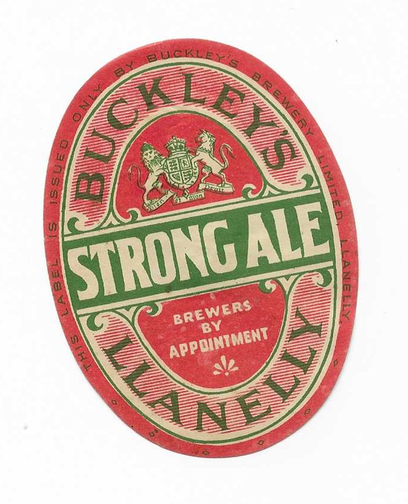 BUCKLEY STRONG ALE – 89MM – SEE 2 PICS – British Beer Labels