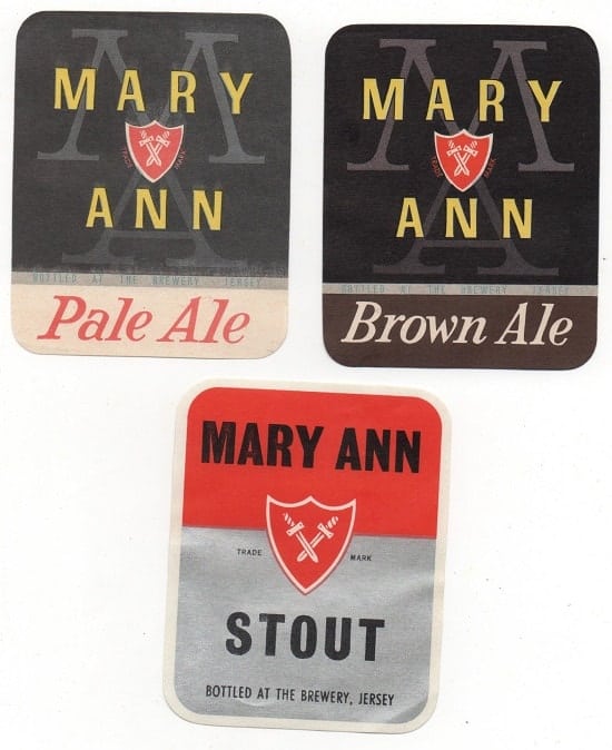 TRIO OF MARY ANN LABELS - PRE CONTENTS | British Beer Labels