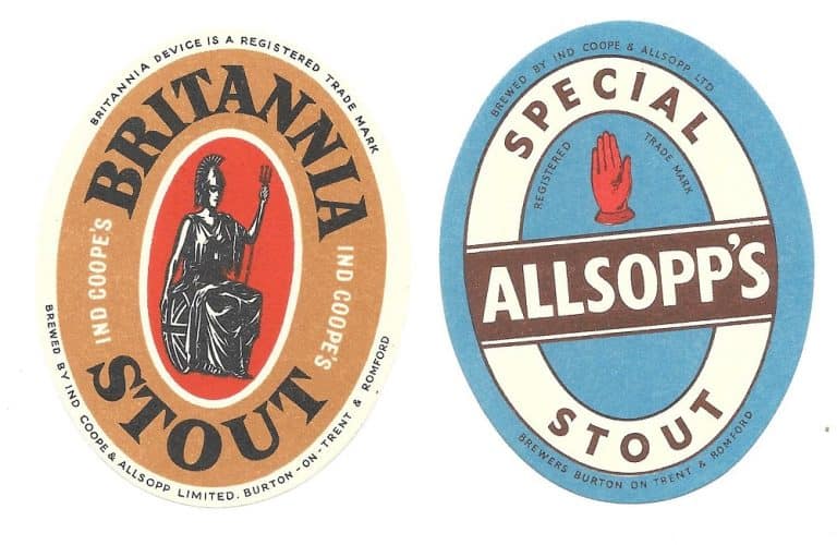 IND COOPE PAIR | British Beer Labels