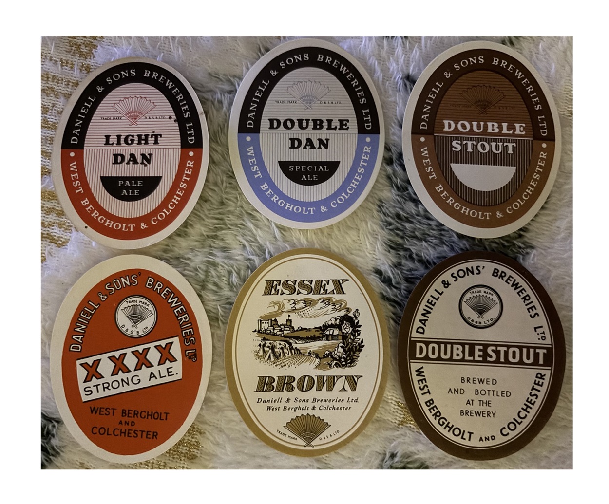 DANIELL & SONS GROUP – WEST BERGHOLT & COLCHESTER – British Beer Labels