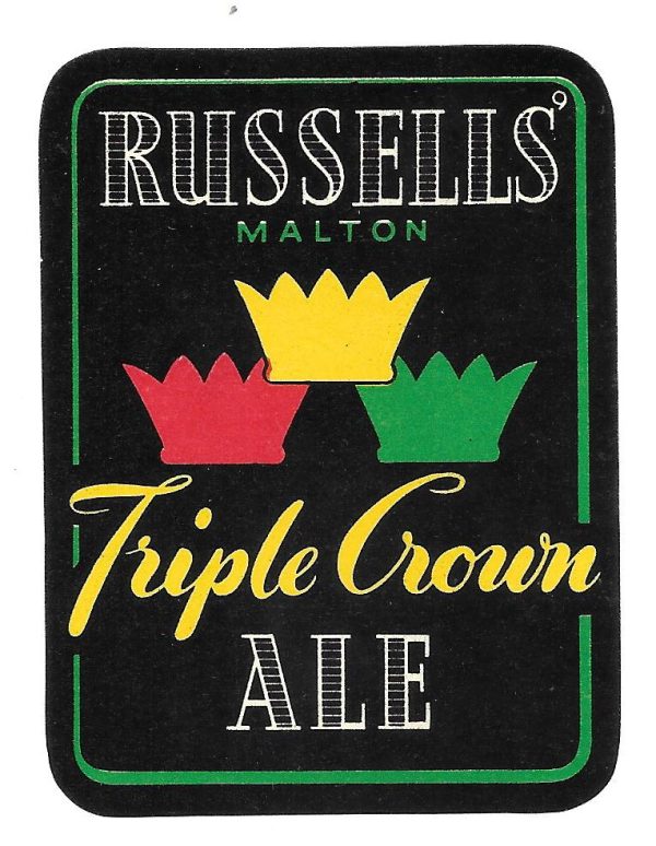 RUSSELLS OF MALTON - TRIPLE CROWN | British Beer Labels
