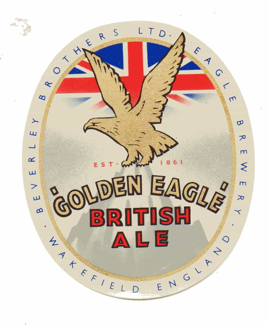 BEVERLEY BROTHERS GOLDEN EAGLE BRITISH ALE | British Beer Labels