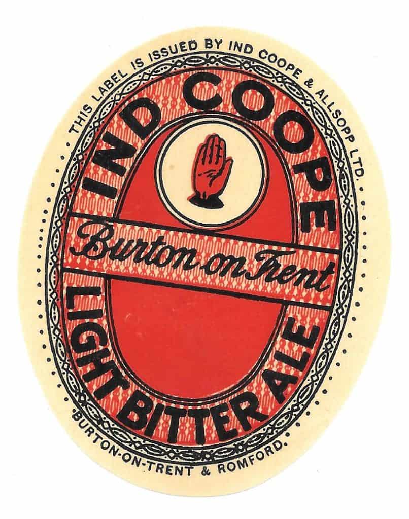 IND COOPE L.B.A. – 80mm TALL – British Beer Labels