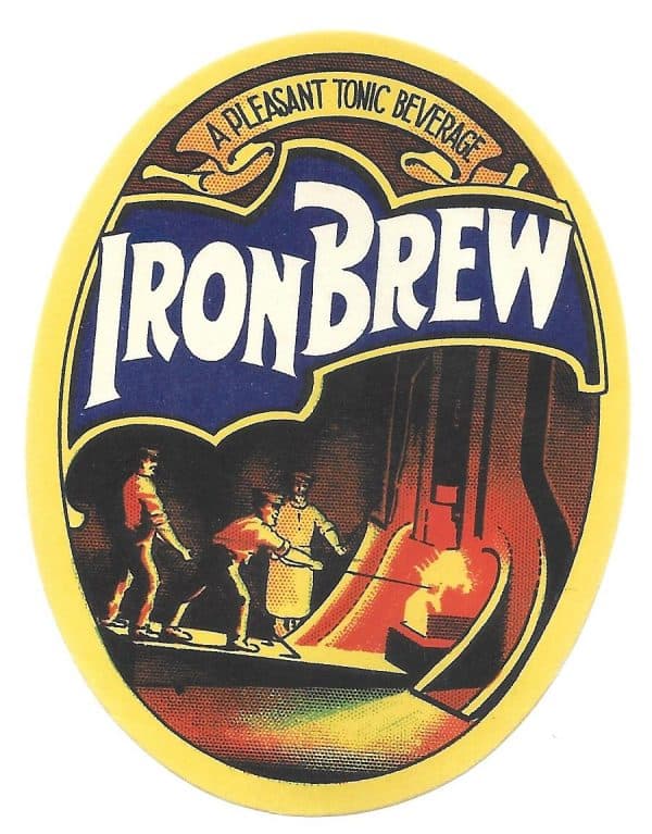 IRON BREW – OLD LABEL – British Beer Labels