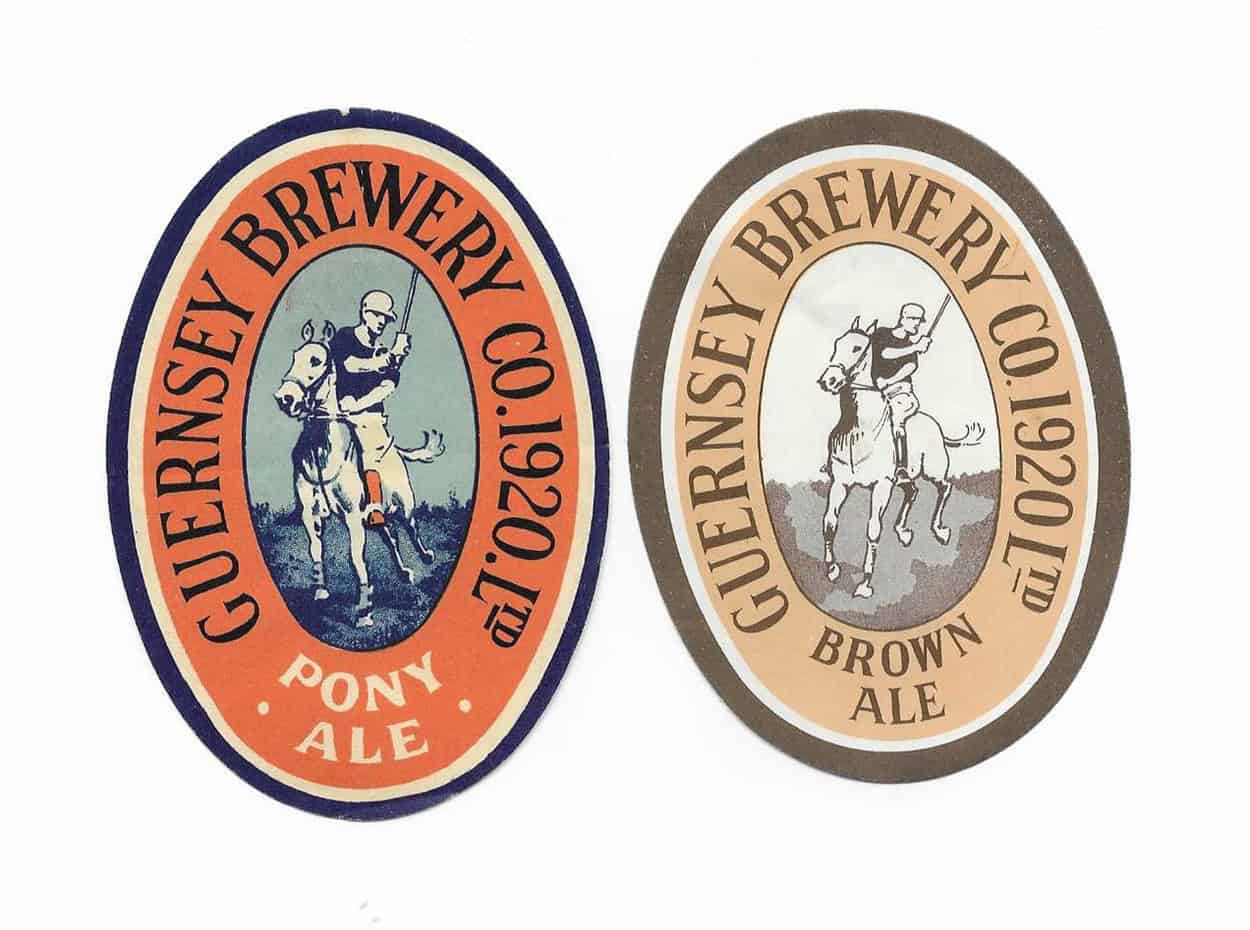 GUERNSEY BREWERY – BROWN ALE ( 86mm TALL ) & PONY ALE ( 91mm TALL ) – 2 ...