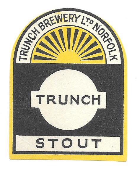 TRUNCH BREWERY - STOUT - 65mm TALL | British Beer Labels