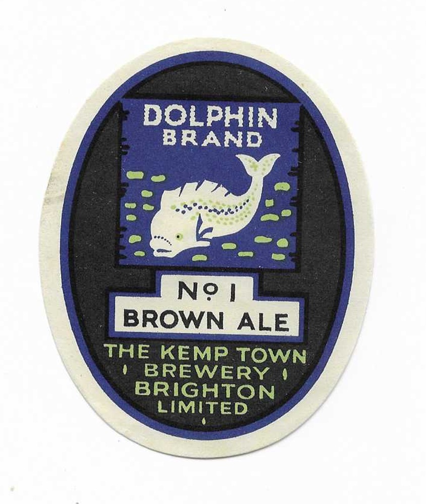 KEMP TOWN OF BRIGHTON – No. 1 BROWN ALE – 87mm TALL – SEE 2 PICS ...