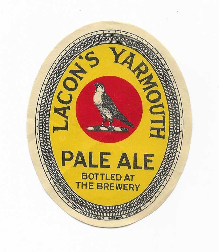 LACON – PALE ALE – MATT – ODD CREASES – British Beer Labels