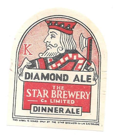 STAR BREWERY - KING - 63mm TALL | British Beer Labels