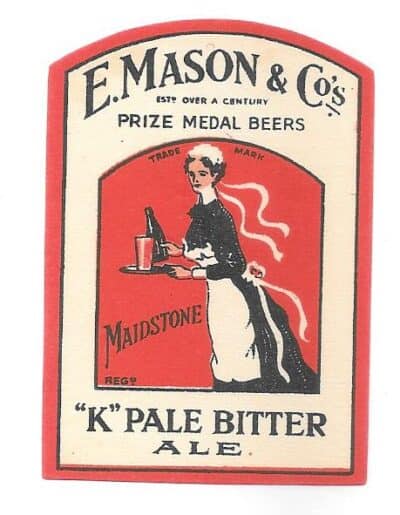 MASON “K” PALE BITTER ALE – British Beer Labels