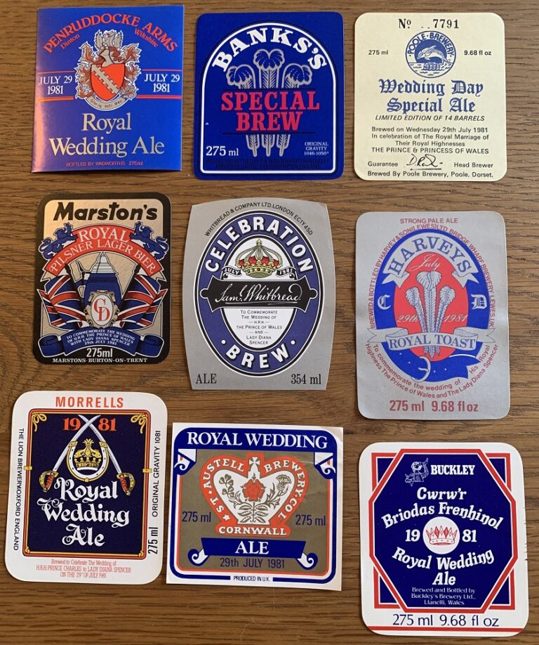 ROYAL WEDDING – CHARLES & DIANA – E – British Beer Labels