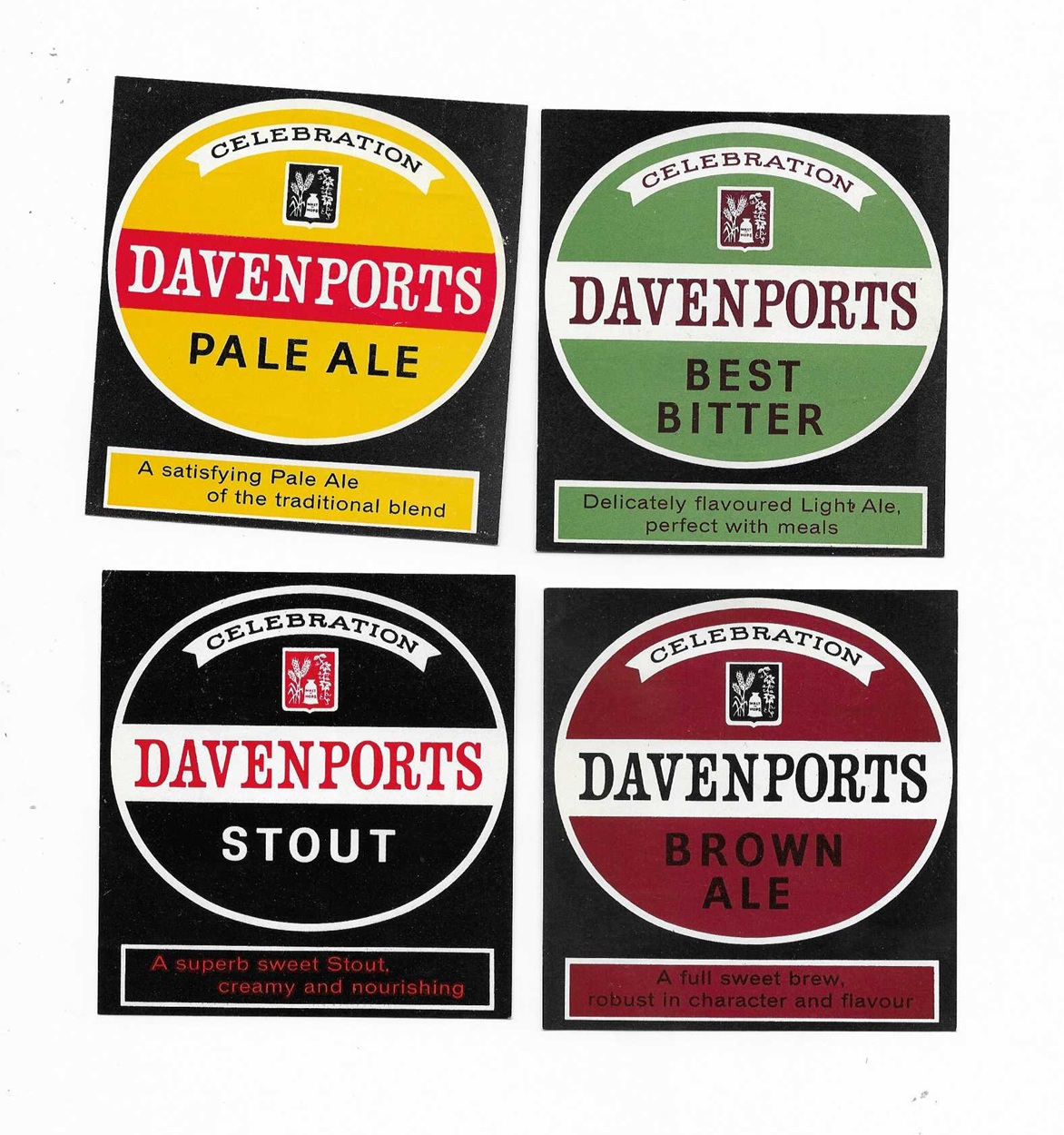 DAVENPORTS 4 DIFFERENT – LARGER SQ PRE CONTENTS – 82mmTALL – V. GOOD ...