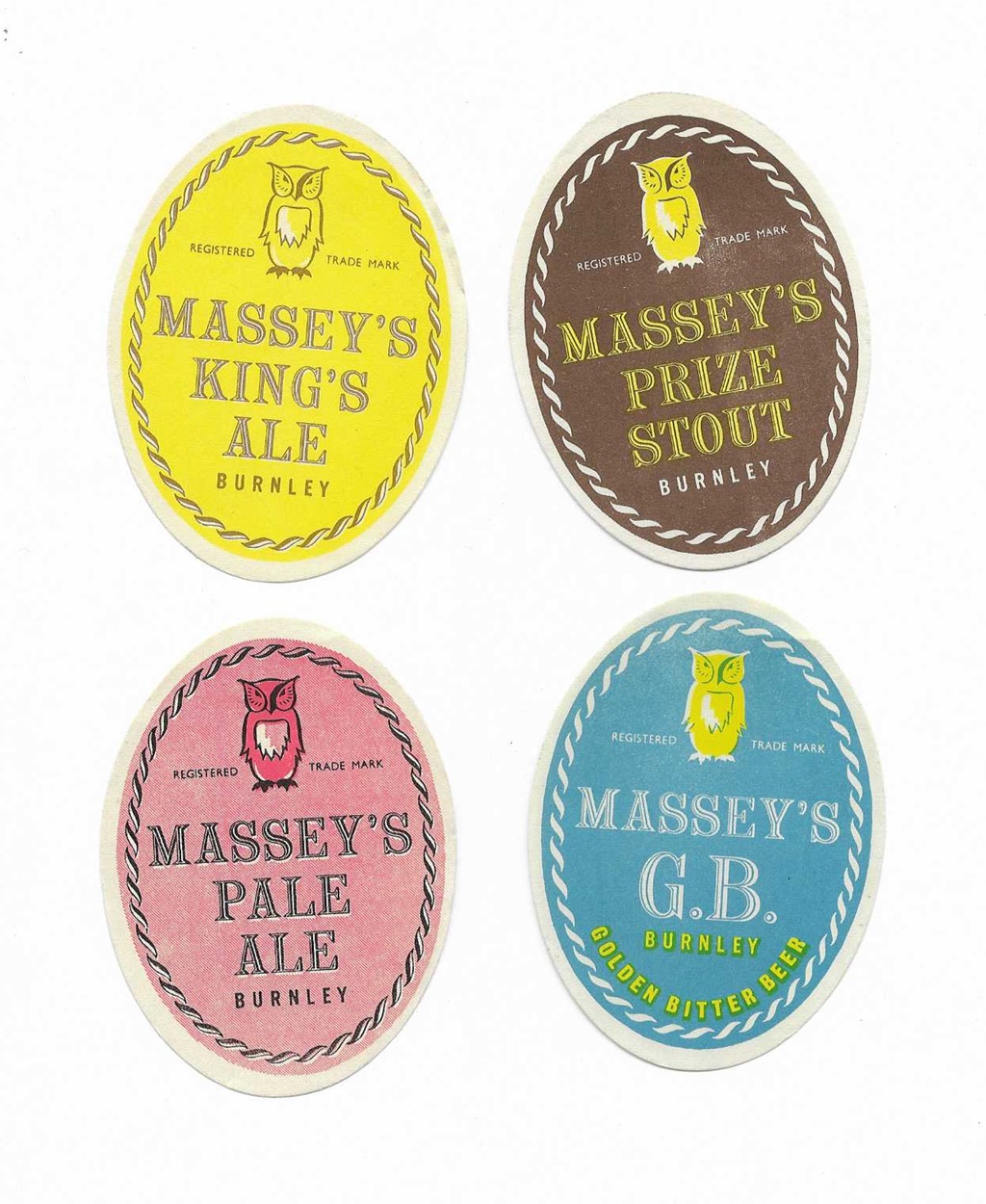 MASSEY OF BURNLEY OWL GROUP – British Beer Labels