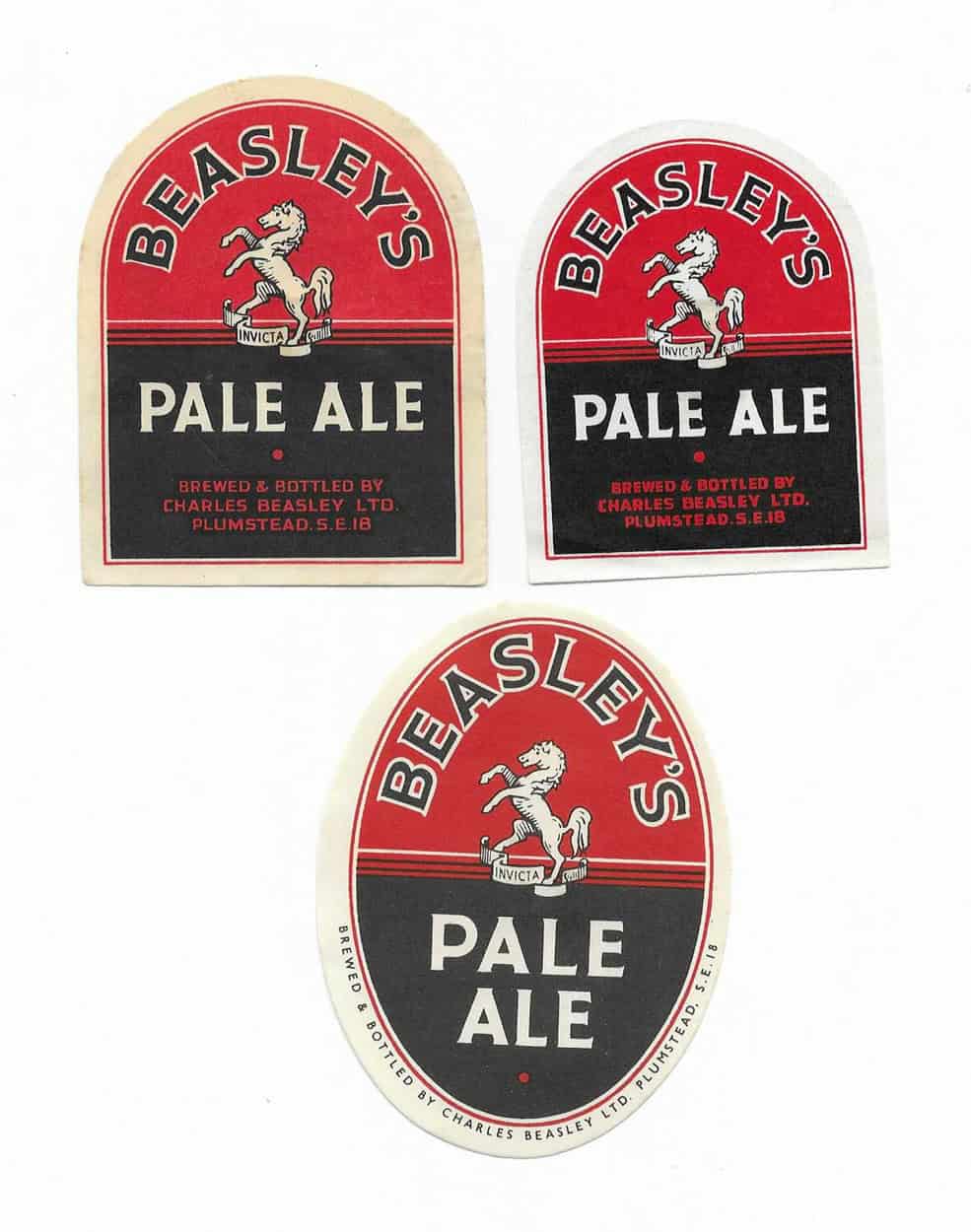 BEASLEY OF PLUMSTEAD – PALE ALE – TRIO – SEE BOTH SCANS – British Beer ...