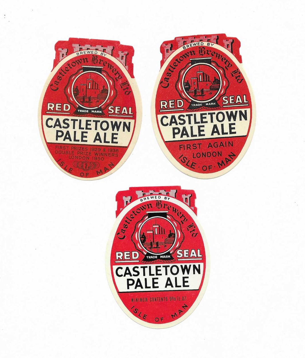 CASTLETOWN BREWERY ISLE OF MAN – RED TRIO ALL DIFFERENT – British Beer ...