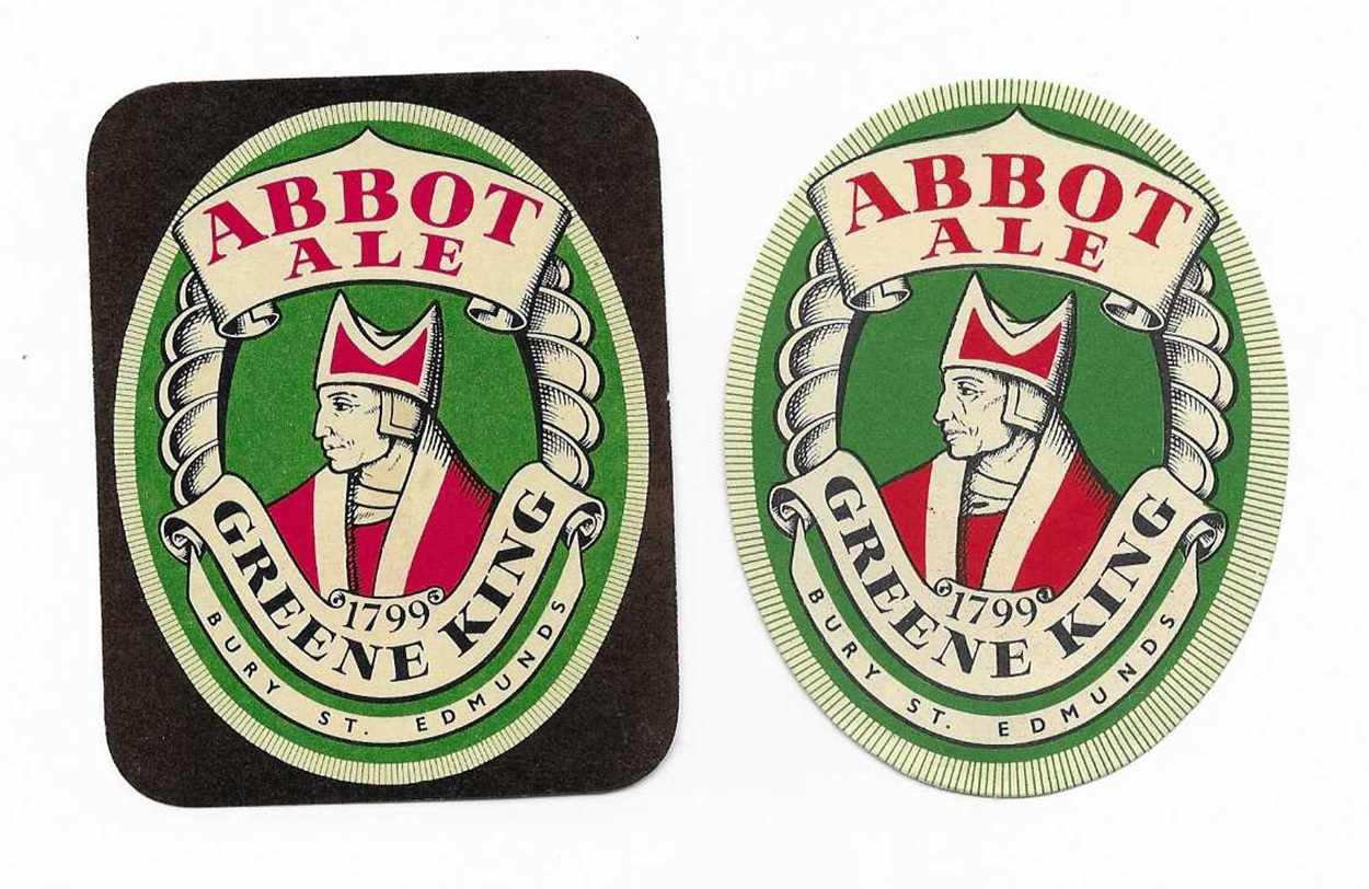 GREENE KING PAIR OF ABBOT ALE LABELS – British Beer Labels