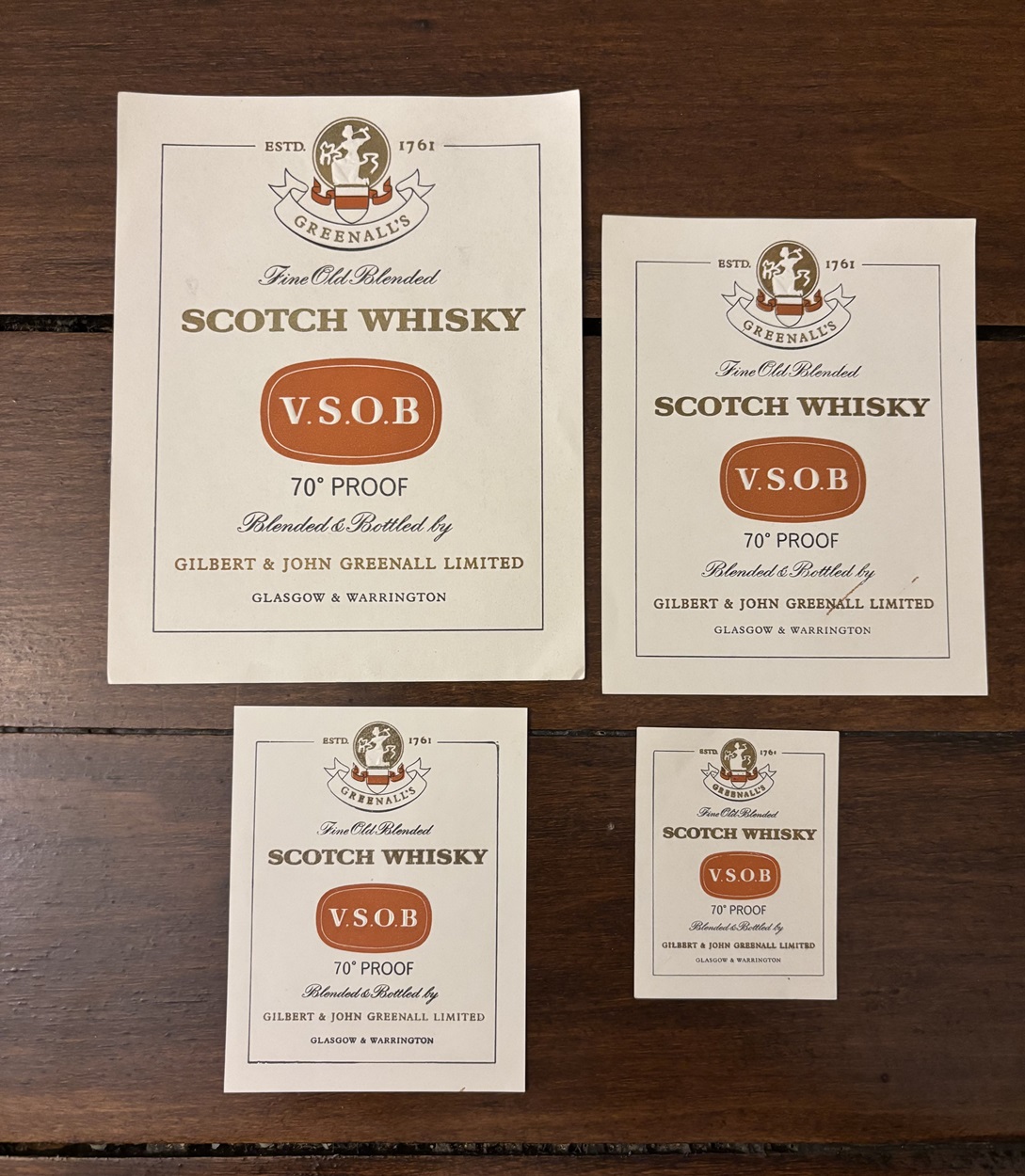 GREENALL’S SCOTCH WHISKY GROUP A – GLASGOW & WARRINGTON – British Beer ...