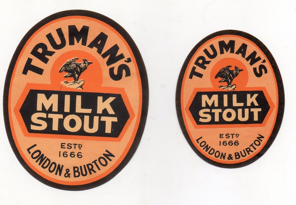 TRUMAN MILK STOUT PAIR – British Beer Labels