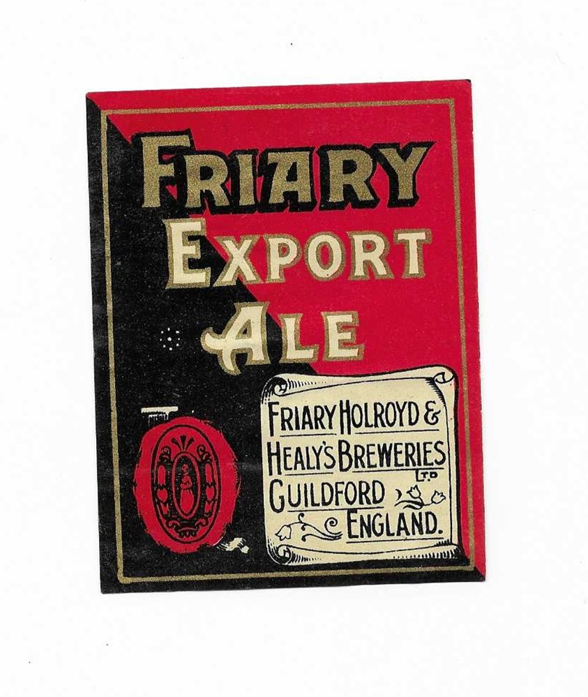 FRIARY HOLROYD & HEALY OF GUILDFORD – EXPORT ALE – 88mm TALL – British ...