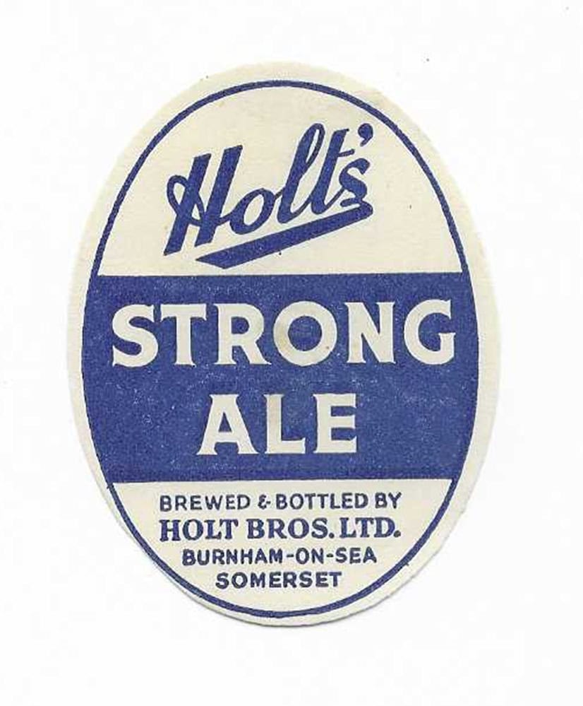 HOLT BROS. LTD. – BURNHAM ON SEA – SOMERSET – STRONG ALE – 61mm TALL ...