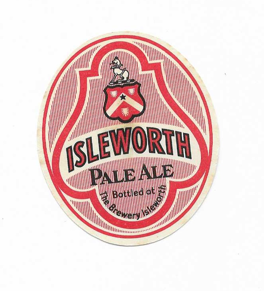 ISLEWORTH PALE ALE – MATT – G – 68mm TALL – IN USE 1952 TO 58 – REAR ...