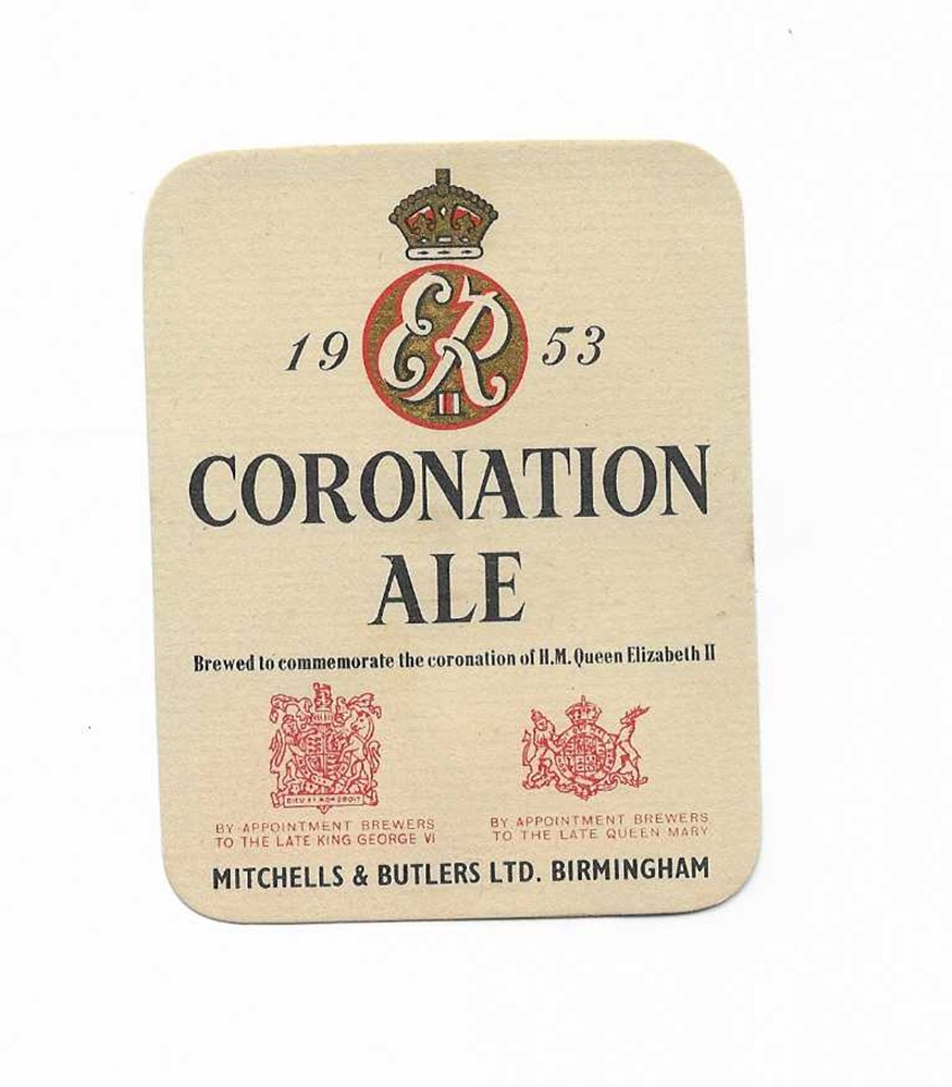 MITCHELLS & BUTLERS – CORONATION 1953 – British Beer Labels