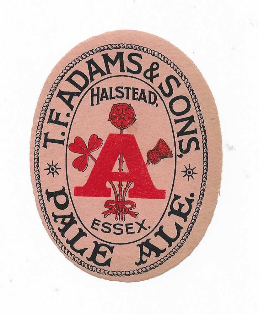 ADAMS & SONS OF HALSTEAD ESSEX – PALE ALE – SEE BOTH PICS – British ...