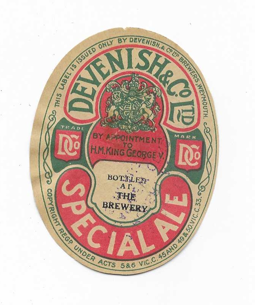 DEVENISH SPECIAL ALE – RED / GREEN – SEE BOTH PICS – British Beer Labels