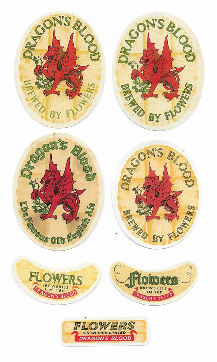 FLOWERS – DRAGON’S BLOOD GROUP – SEE PICS OF FRONTS & BACKS OF LABELS ...