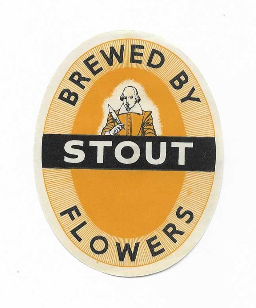 FLOWERS – STOUT – SEE BOTH PICS – British Beer Labels