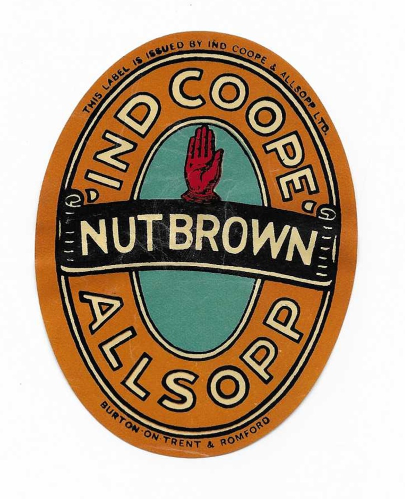 IND COOPE & ALLSOPP – SCARCE – SHINY NUT BROWN – 95mm TALL – SEE BOTH ...