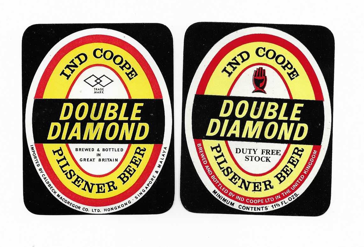IND COOPE – HONG KONG & DUTY FREE – SEE 2 PICS – British Beer Labels