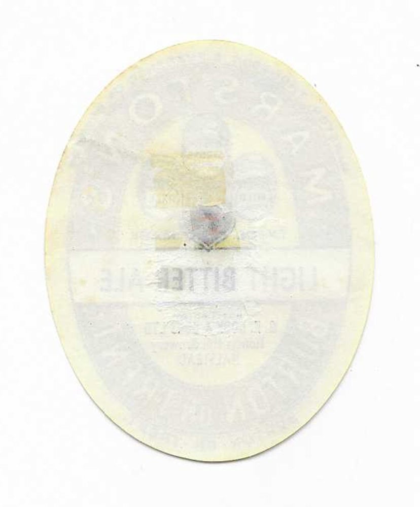 MARSTON’S – LIGHT BITTER ALE – COOK OF HALSTEAD – 74mm TALL – SEE BOTH ...