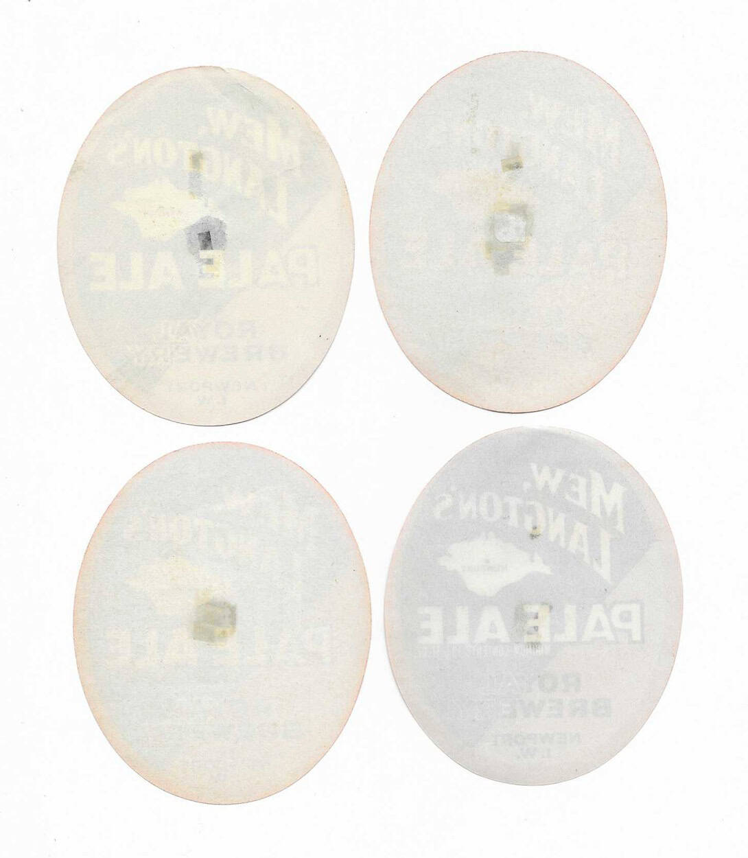 MEW LANGTON ISLE OF WIGHT – 4 DIFFERENT PALE ALE OVALS – 2 SCANS ...
