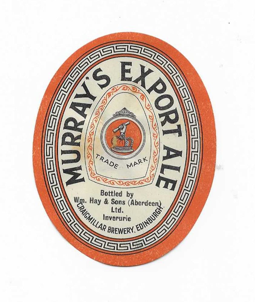 MURRAY OF EDINBURGH – FOR HAY ABERDEEN – 81mm TALL – SEE 2 SCANS ...