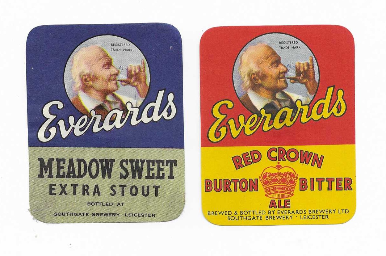 EVERARDS OF LEICESTER – 2 DIFF. RECTANGLE PRE CONTENTS (C) – British ...
