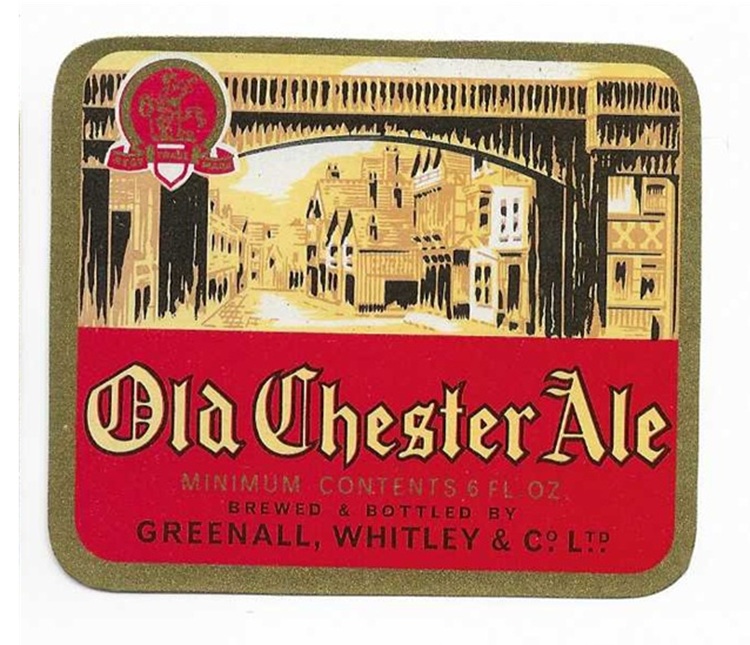GREENALL WHITLEY OF WARRINGTON – 6 FL. OZS – MINT – British Beer Labels