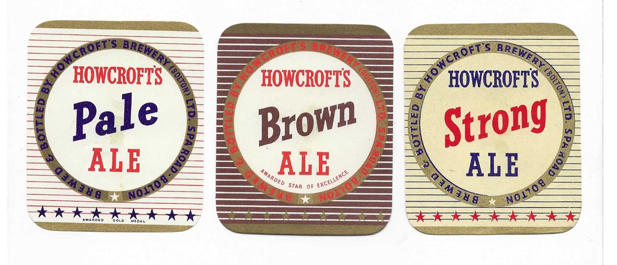HOWCROFT OF BOLTON – STRONG ALE – PALE ALE – BROWN ALE – PRE CONTENTS ...