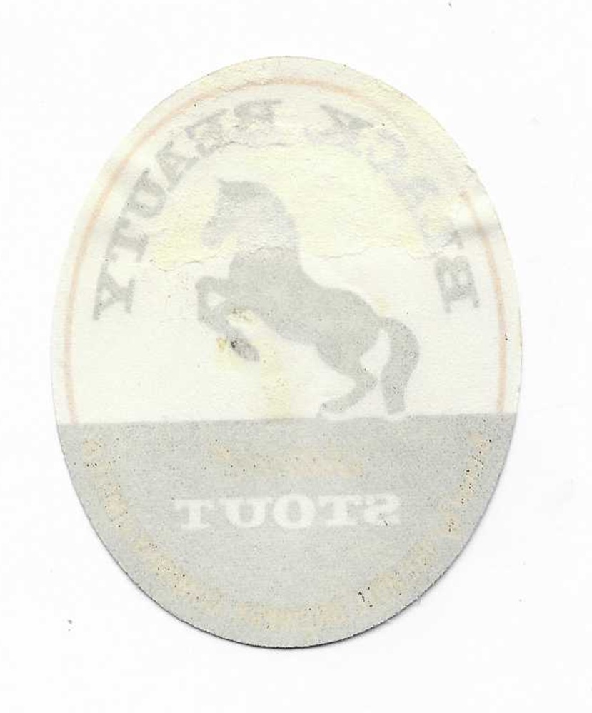 HULL BREWERY – BLACK BEAUTY – OVAL PRE CONTENTS LABEL – SEE BOTH PICS ...