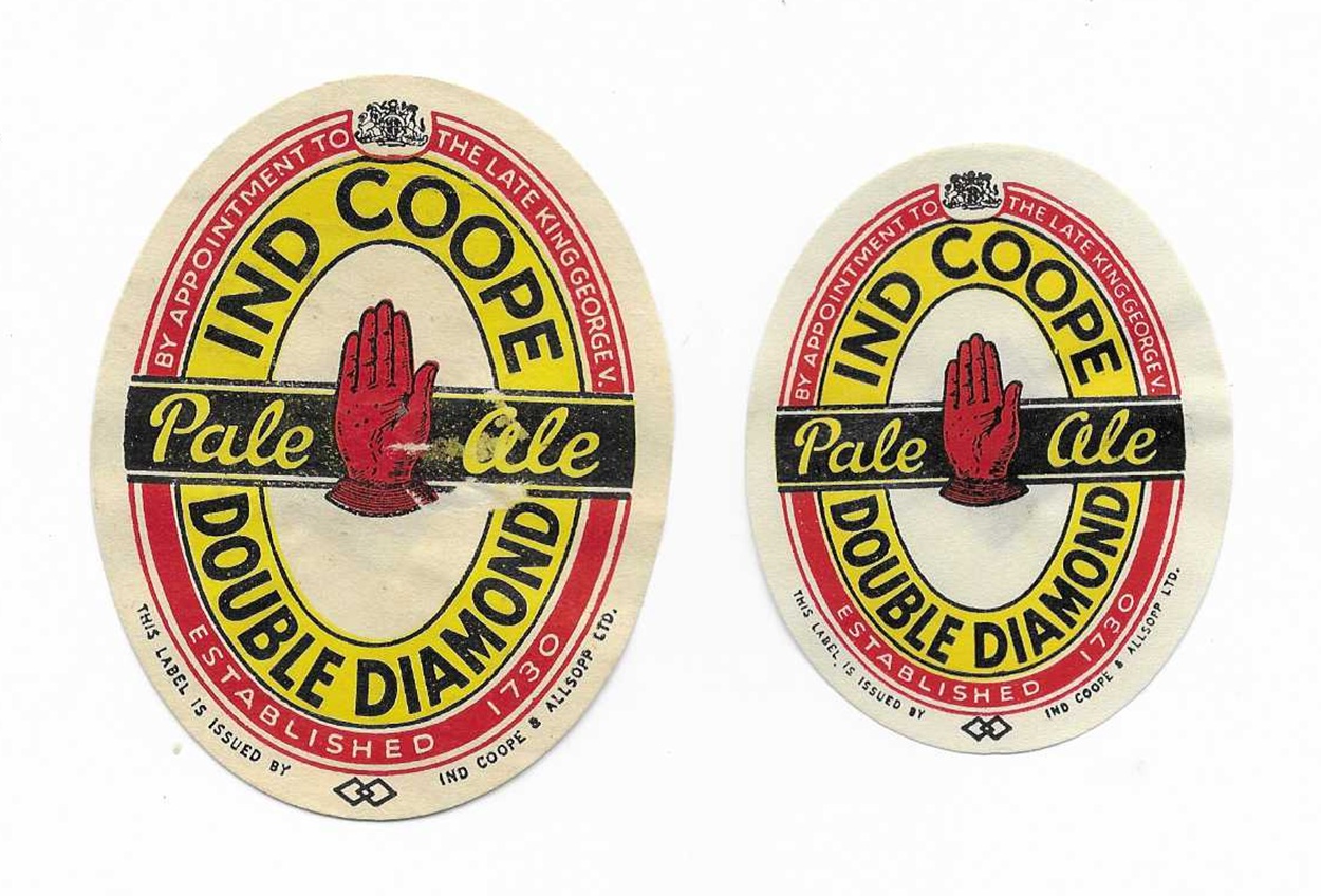 IND COOPE – TO THE LATE KING – PAIR OF PALE ALE – SEE BOTH PICS ...
