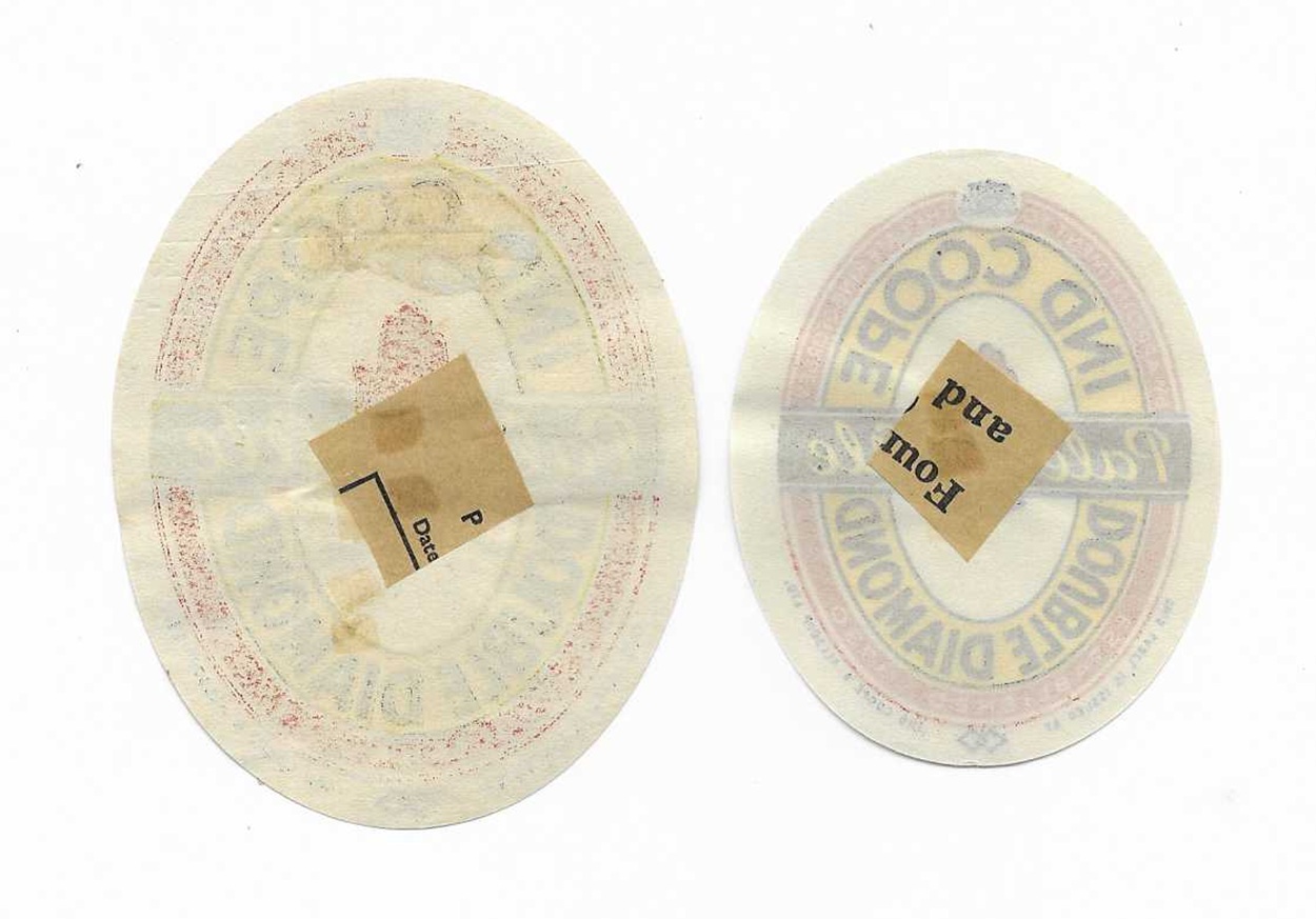 IND COOPE – TO THE LATE KING – PAIR OF PALE ALE – SEE BOTH PICS ...
