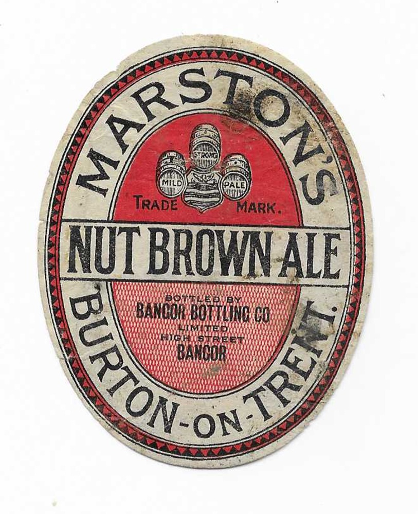 MARSTON – BURTON ON TRENT – BANGOR BOTTLING – 85mm TALL – SEE BOTH PICS ...