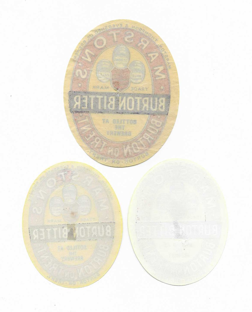 MARSTON THOMPSON EVERSHED – BURTON BITTER – SMALLS ARE MATT AND SHINY ...
