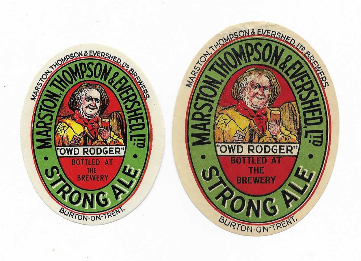 MARSTON THOMPSON EVERSHED – OWD ROGER – BOTTLED BREWERY – SEE 2 PICS ...