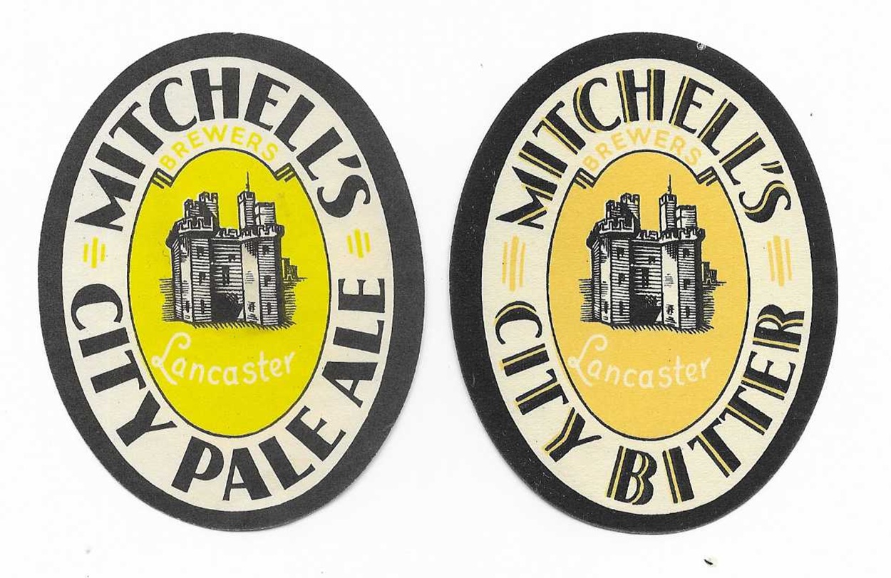 MITCHELL OF LANCASTER – CITY PALE ALE & CITY BITTER – 83mm TALL – SEE ...