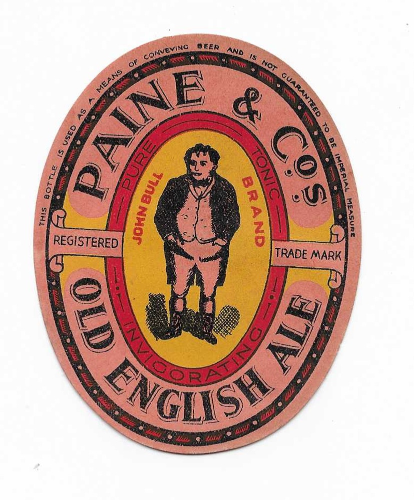 PAINE – JOHN BULL (A) – SAYS JOHN BULL BRAND – 100mmm TALL – SEE BOTH ...