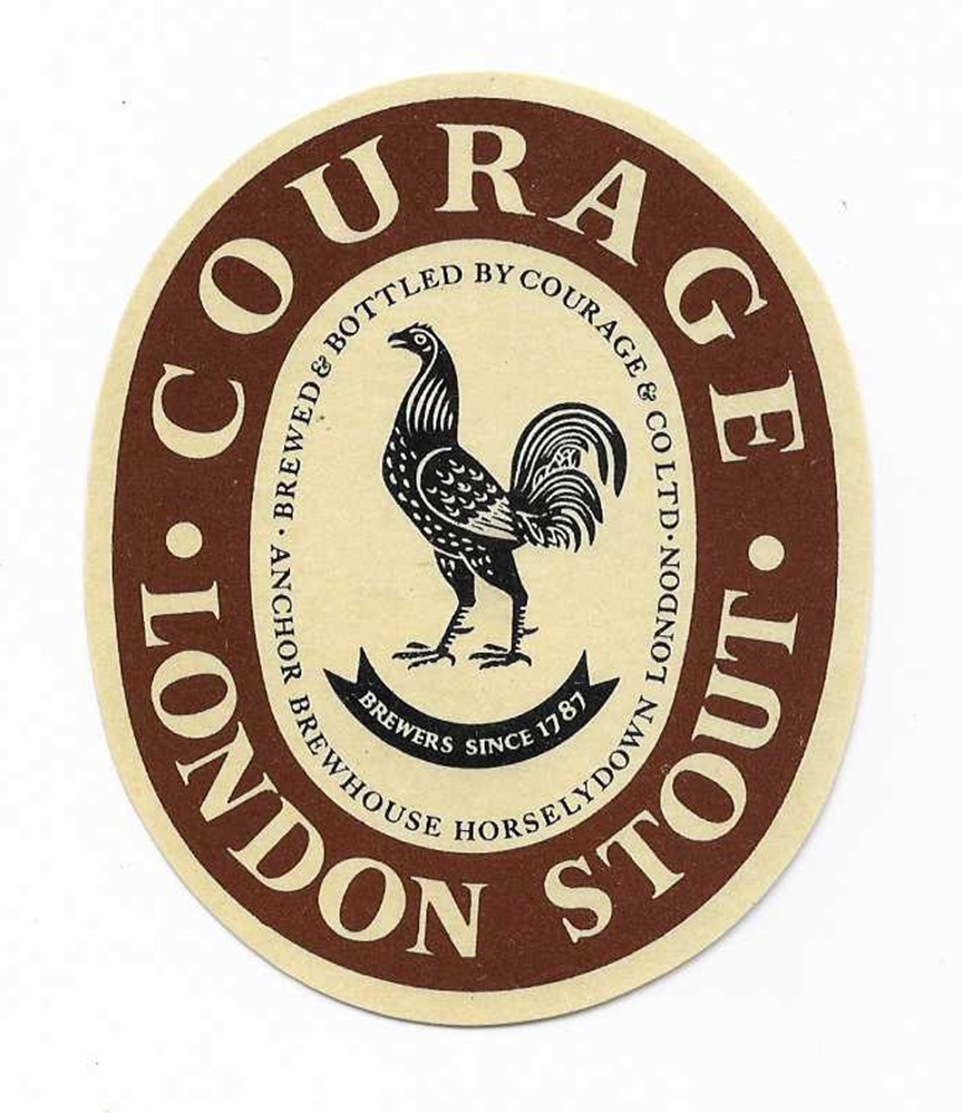 COURAGE BARCLAY – LONDON STOUT – HORSELYDOWN – 84mm TALL – SEE 2 PICS ...