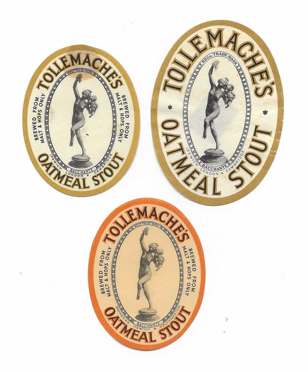 TOLLEMACHE – IPSWICH , LONDON , CAMBRIDGE , WALTHAMSTOW – 3 DIFFERENT ...