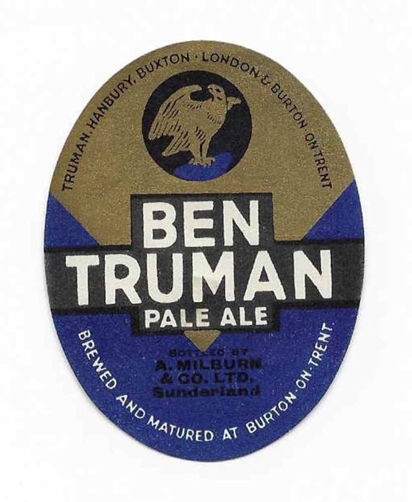 TRUMAN – BEN TRUMAN – MILBURN OF SUNDERLAND – 65mm TALL – SEE BOTH PICS ...